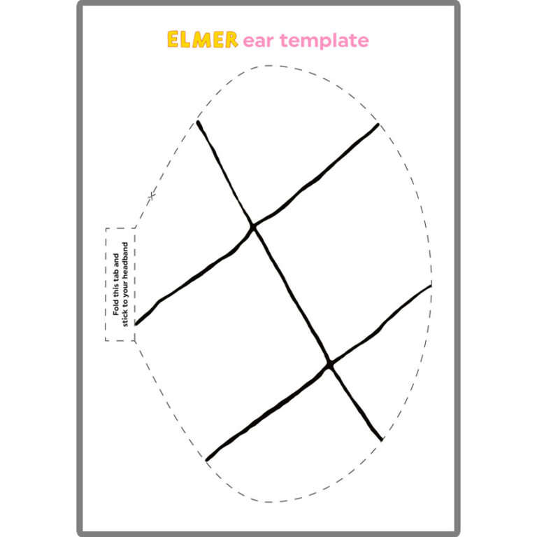 Elmer Ear Template - Elmer